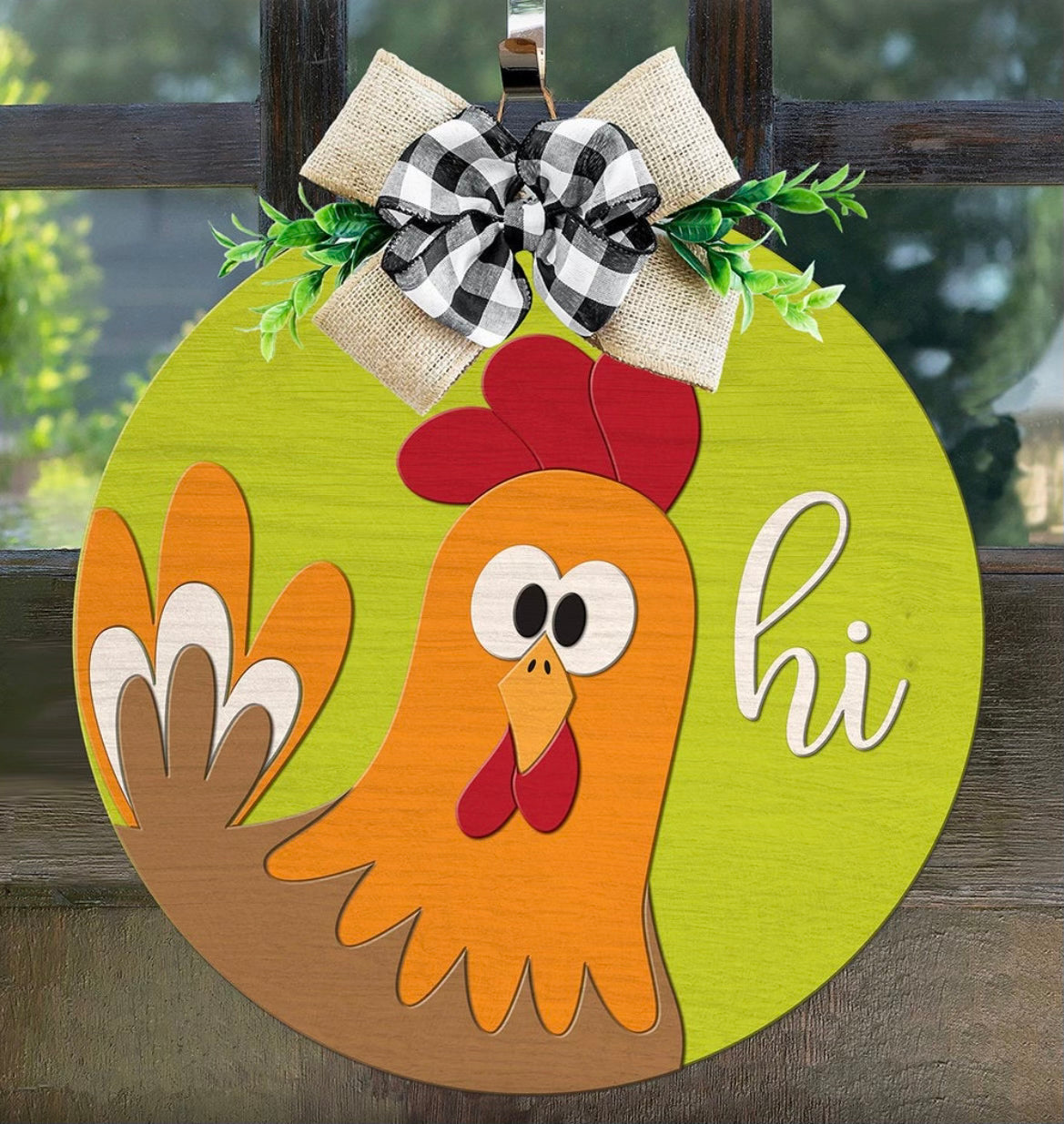 Chicken Round Sign – Lakes Area Custom