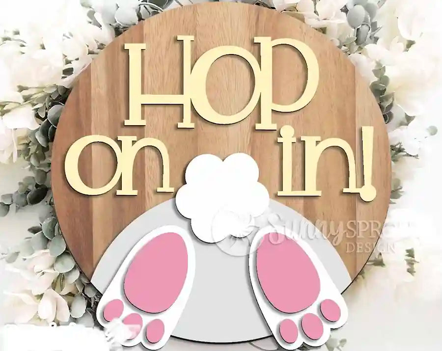 Hop On In Round Sign – Lakes Area Custom