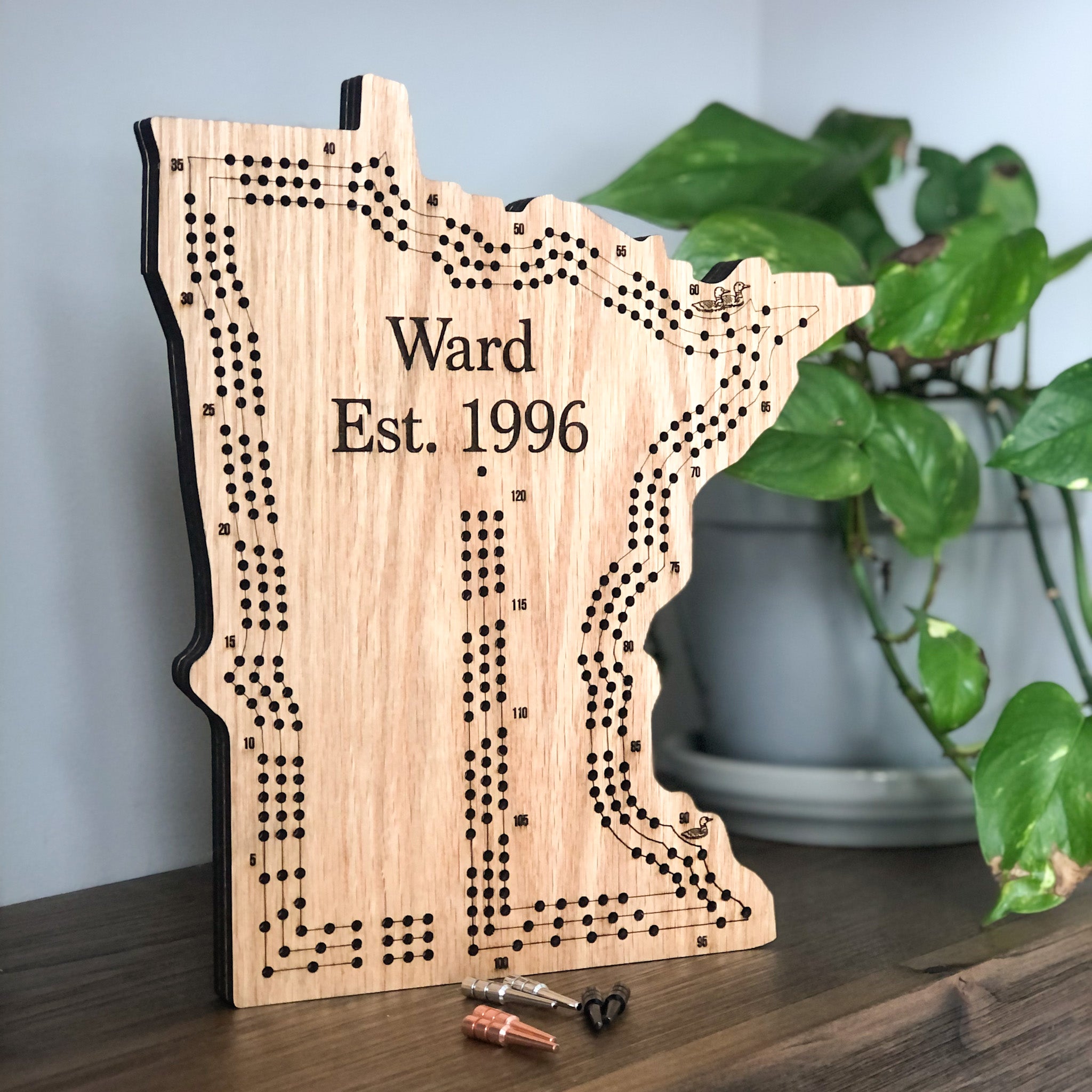 Minnesota Cribbage Board | Lakes Area Custom