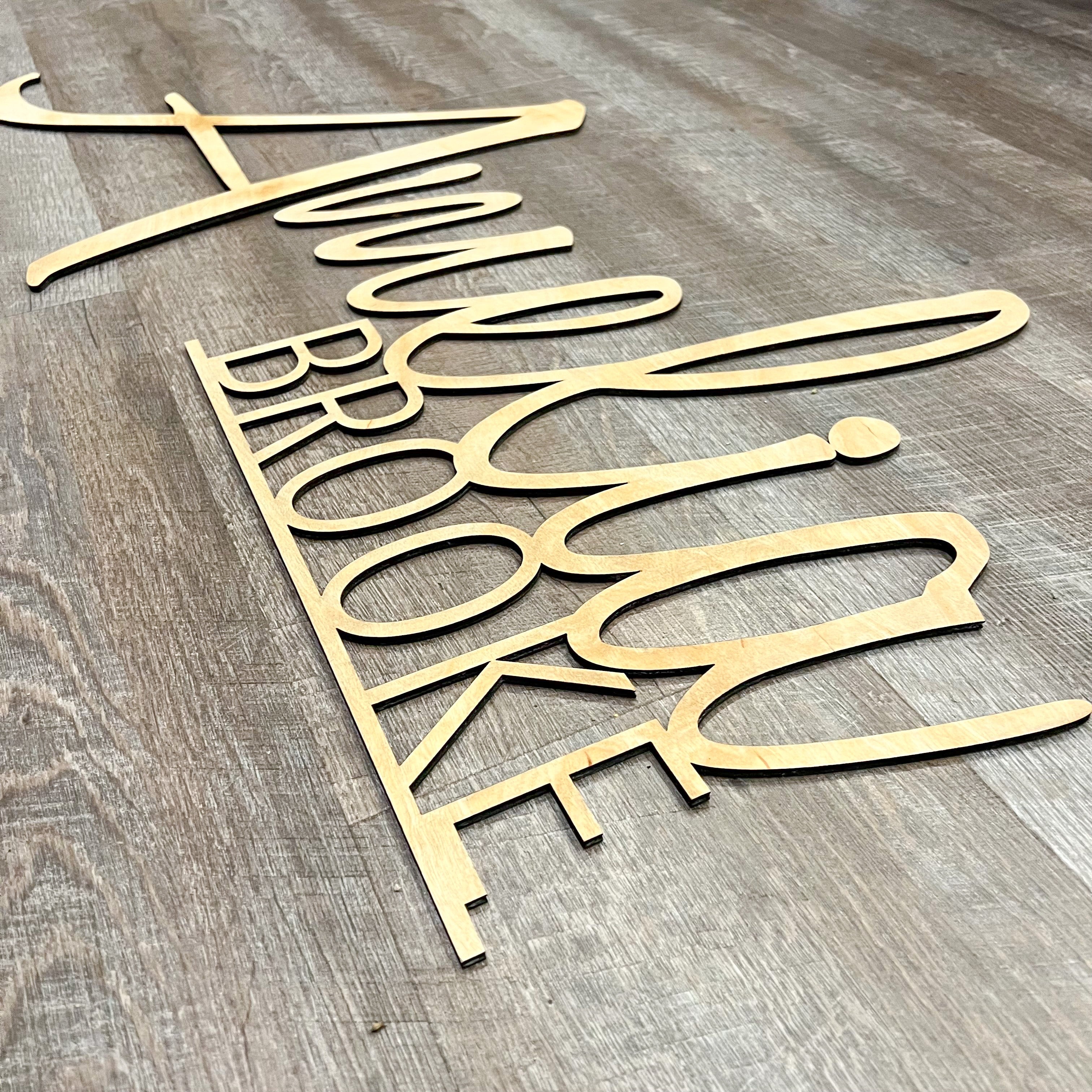 Custom Name Cutout – Lakes Area Custom